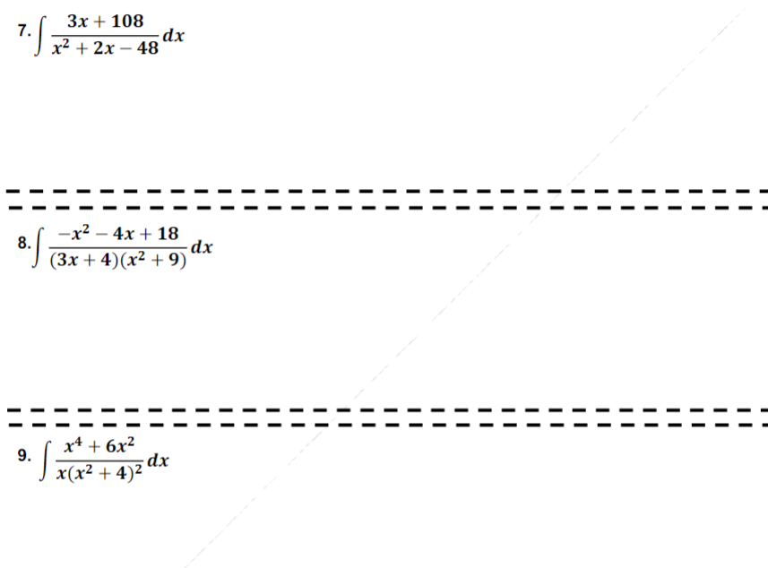 Solved Techniques of Integrations Use the appropriate | Chegg.com