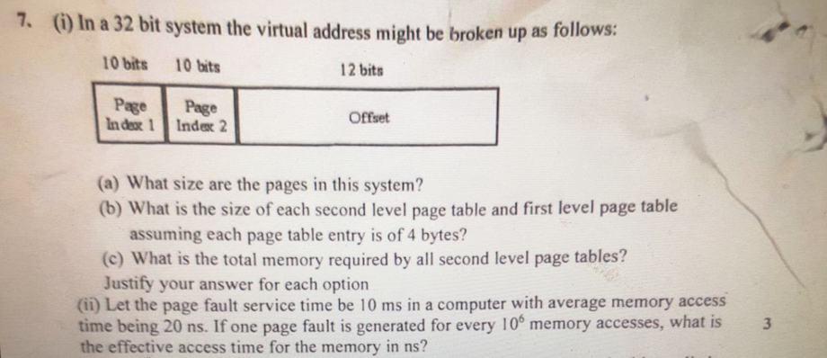 Solved 4B. Consider a logical address space of 8 pages; each | Chegg.com