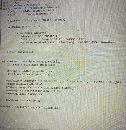 Define a getHorizontalFlippedImage and a | Chegg.com