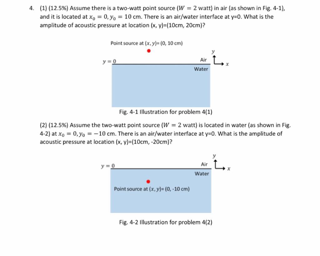 Solved 4. (1) (12.5%) Assume there is a two-watt point | Chegg.com