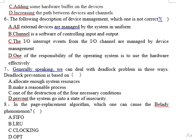 Solved Single Choice Questions (10 Questions, Each 2 Points, | Chegg.com