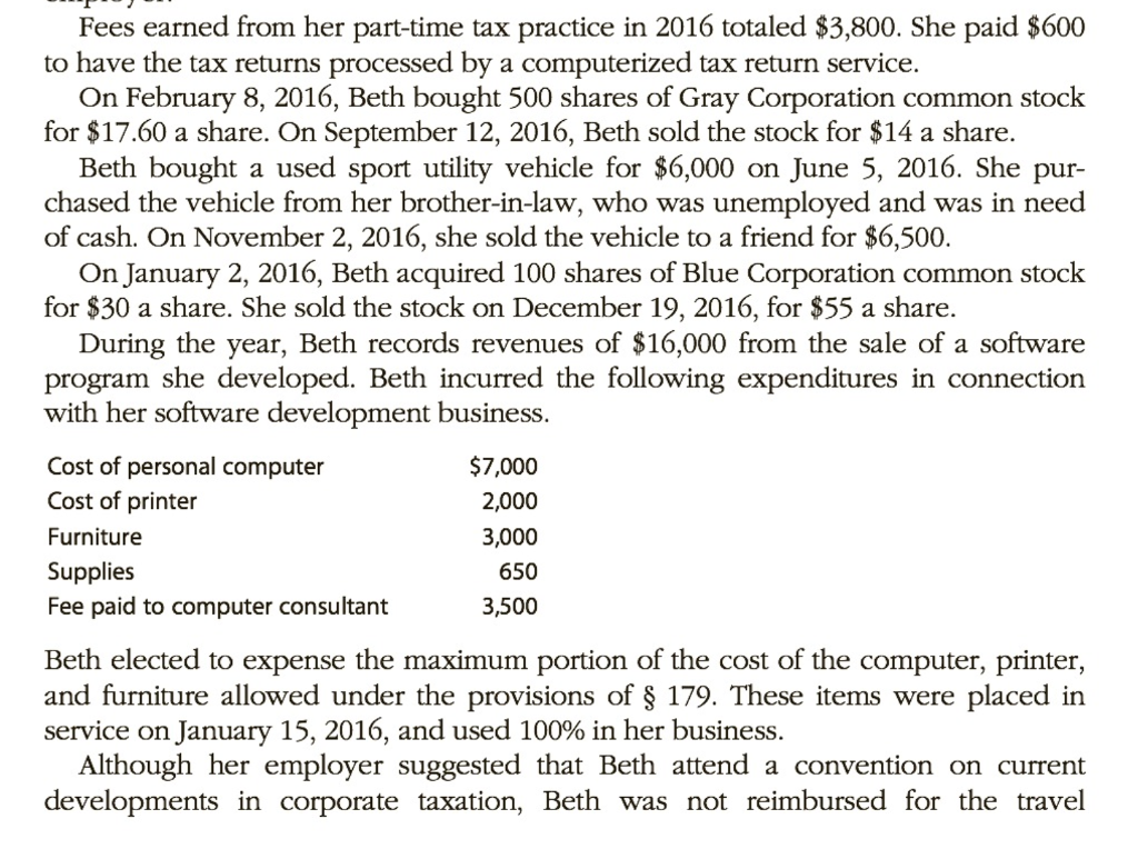Solved Please fill in the following forms: 1040, 2106-EZ, | Chegg.com
