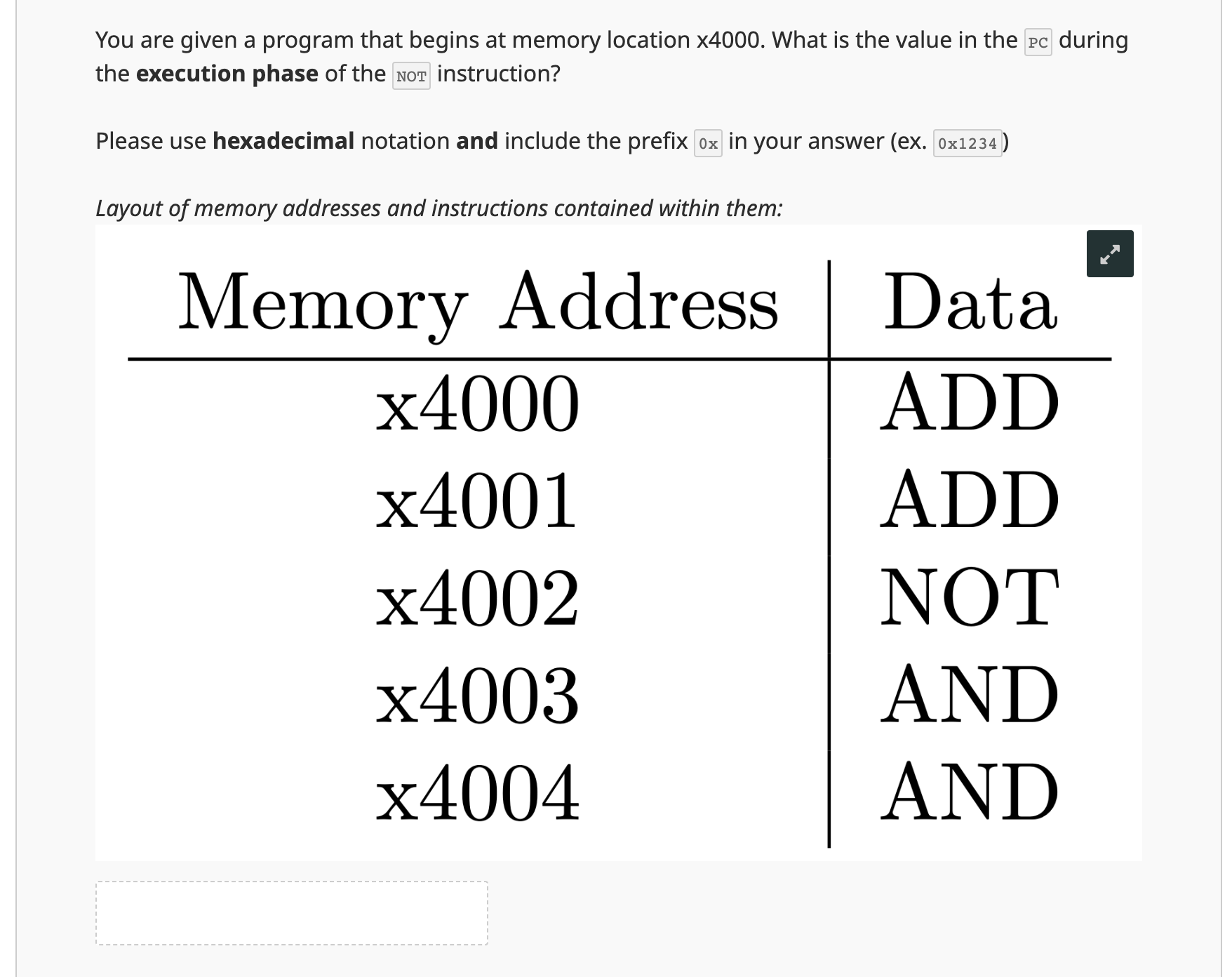 Solved You are given a program that begins at memory | Chegg.com