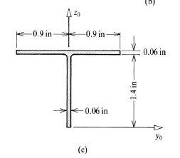 14.2. (a) Calculate the shear flow in the T | Chegg.com
