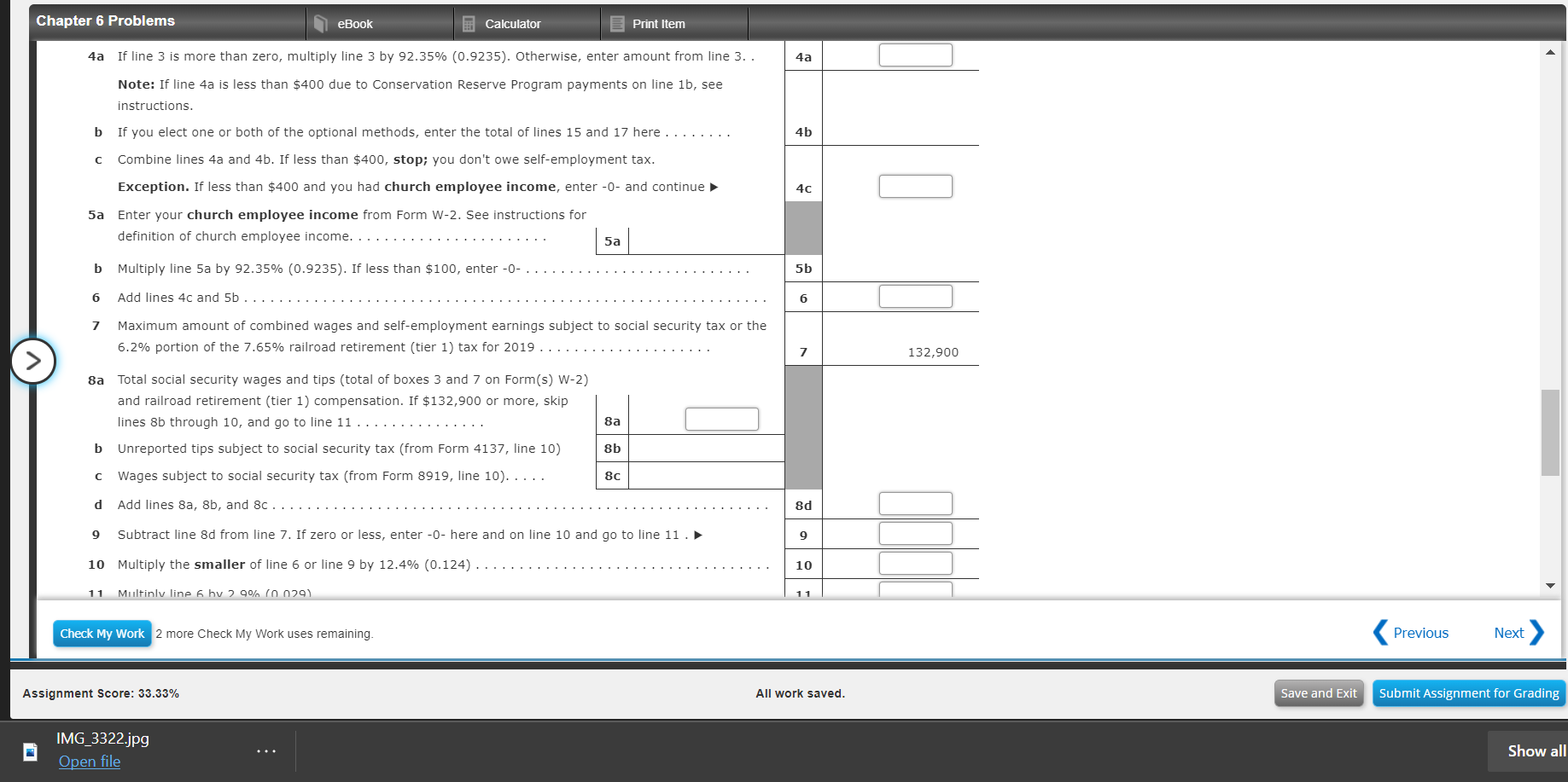 Chapter 6 Problems eBook Calculator Print Item | Chegg.com
