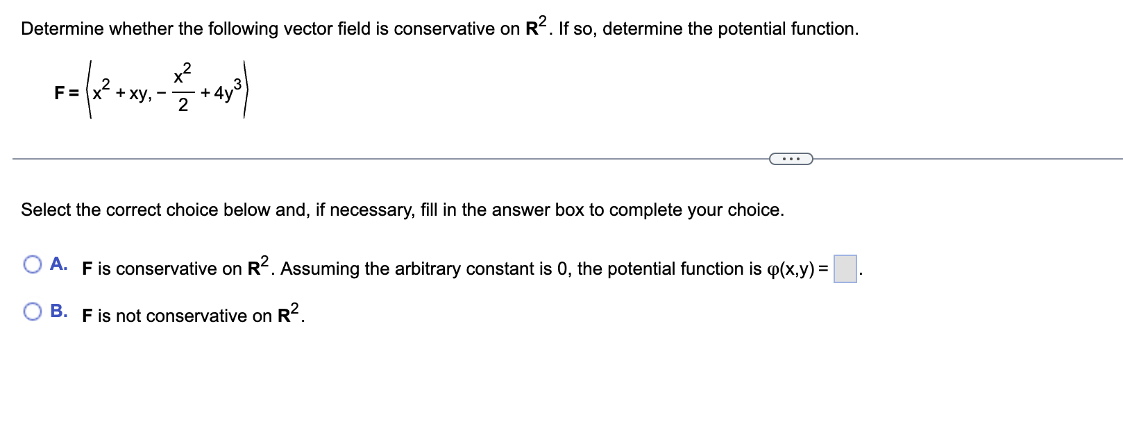 Solved Determine whether the following vector field is | Chegg.com