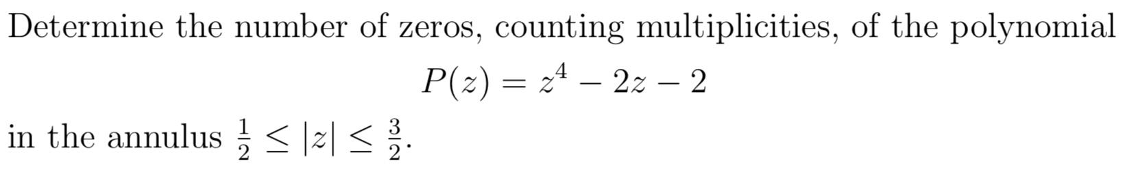 Solved Determine the number of zeros, counting | Chegg.com