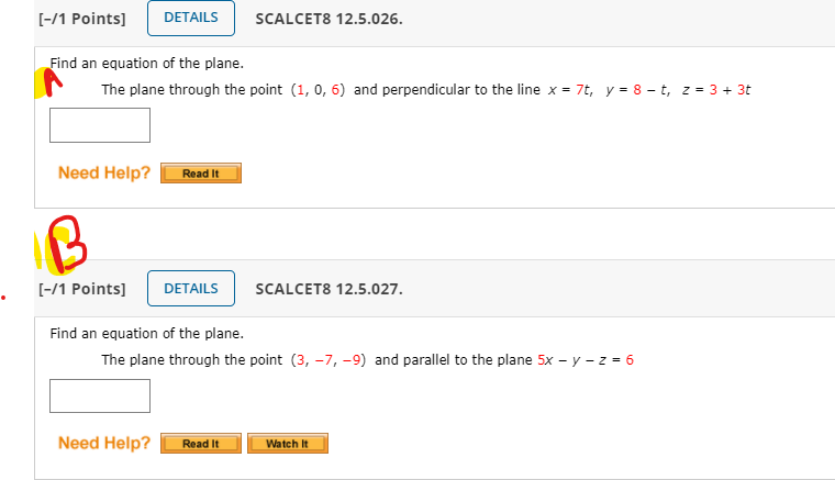 Solved [-/1 Points] DETAILS SCALCET8 12.5.026. Find an | Chegg.com