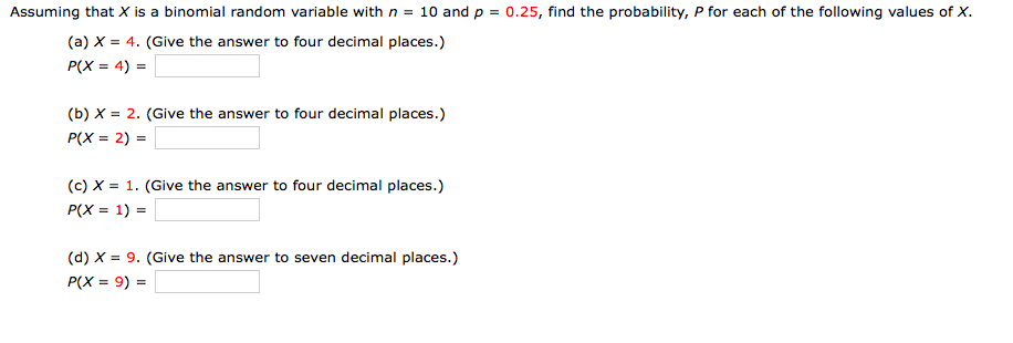 Solved Assuming that X is a binomial random variable with n | Chegg.com