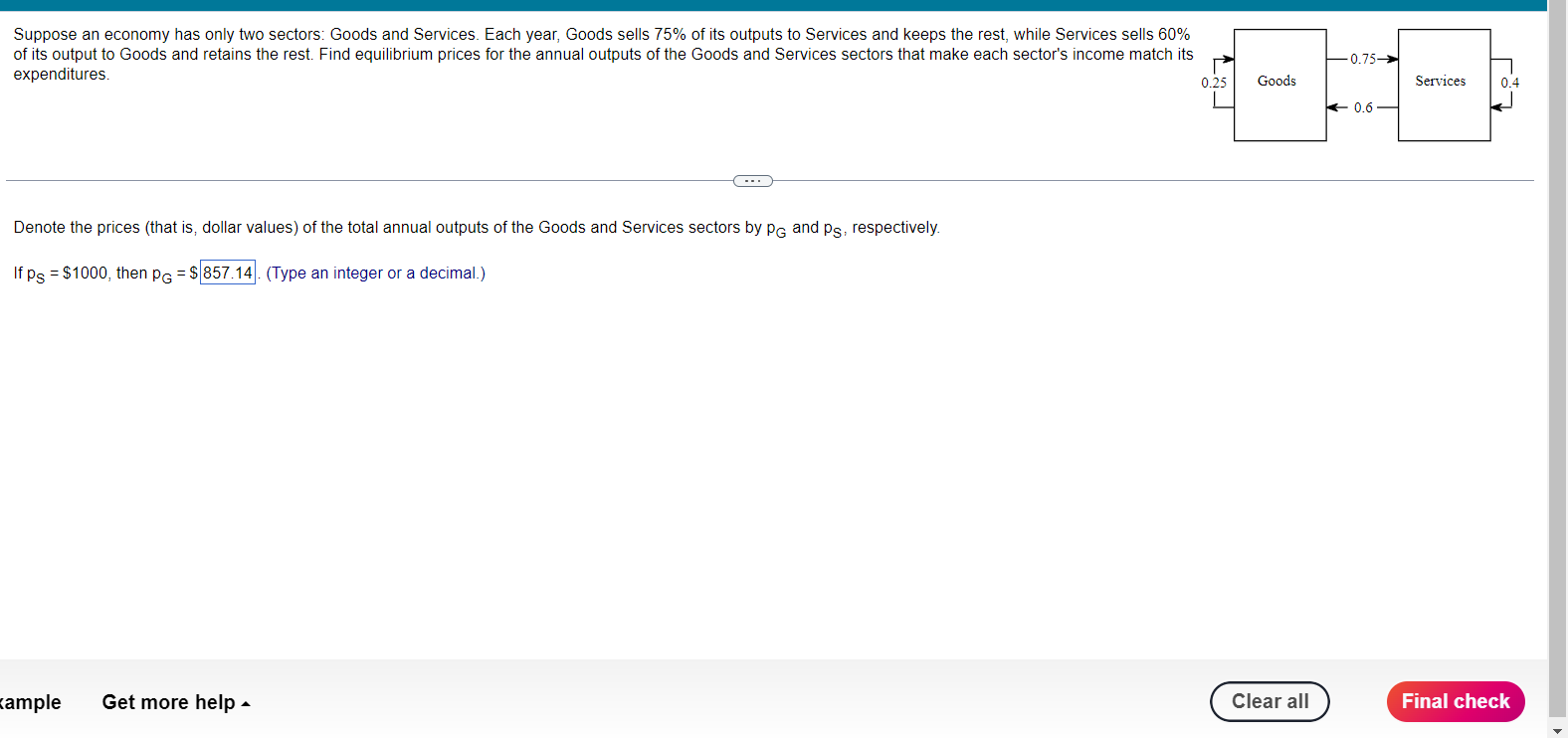 Solved Suppose an economy has only two sectors: Goods and | Chegg.com
