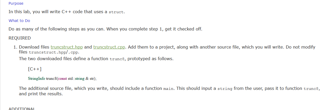 Solved here is the code of truncstruct.hpp and | Chegg.com