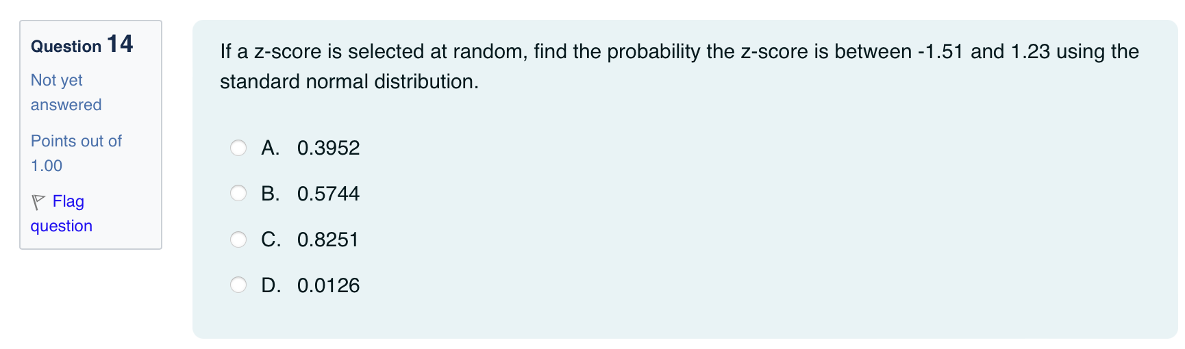 Solved If a z-score is selected at random, find the | Chegg.com
