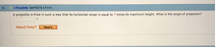 Solved A projectile is fired in such a way that its | Chegg.com
