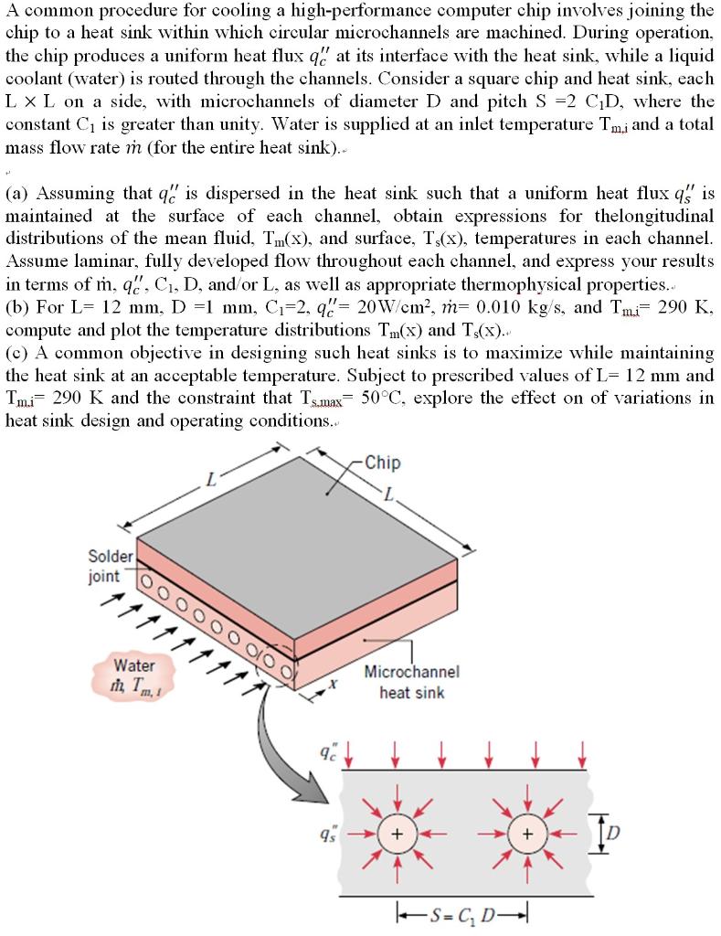 Solved A common procedure for cooling a high-performance | Chegg.com