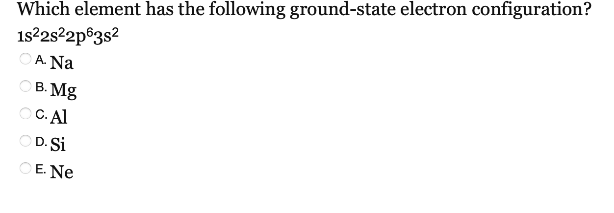 Solved Which element has the following ground-state electron | Chegg.com