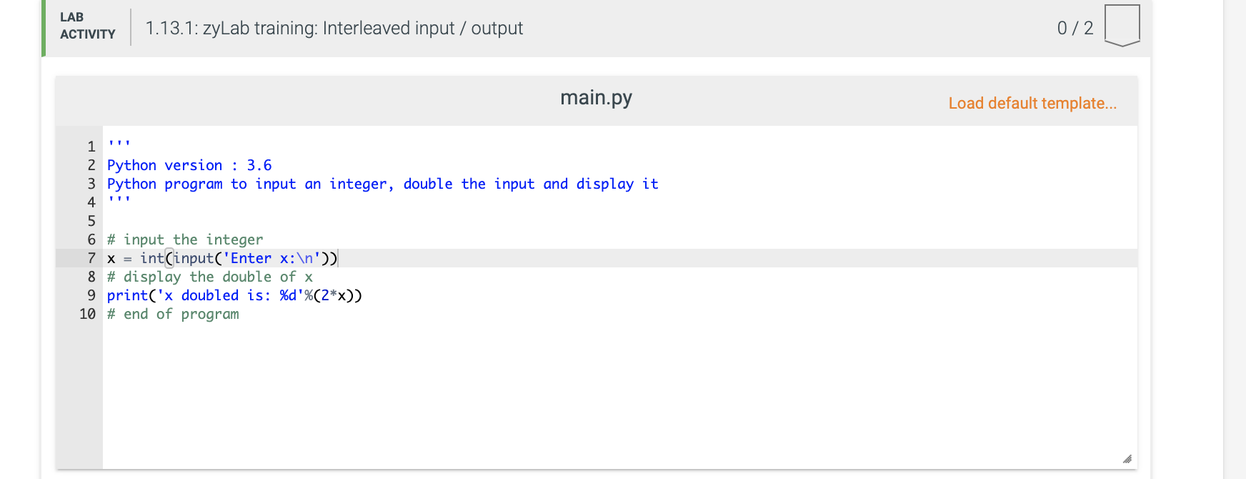 Answered 113 Zylab Training Interleaved Input Output A 