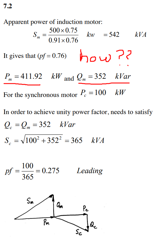 Solved A three-phase induction motor delivers 500hp(1hp=746 | Chegg.com