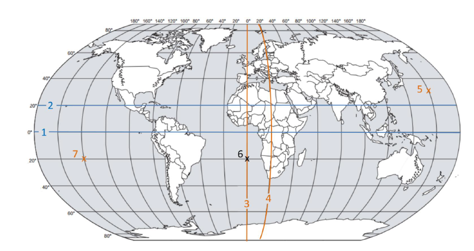 World Map With Equator And Prime Meridian