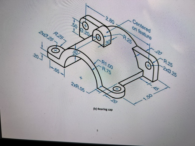 Solved Given the dimensioned isometric view, create a | Chegg.com