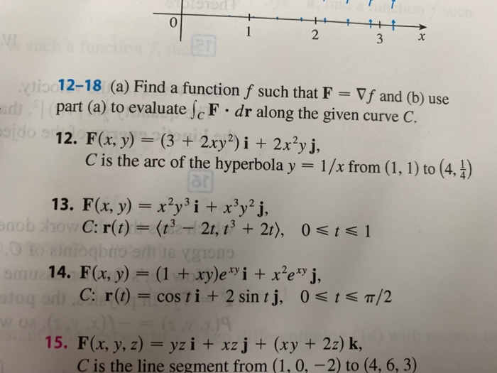 Solved 0 2 12-18 (a) Find a function f such that F Vf and | Chegg.com