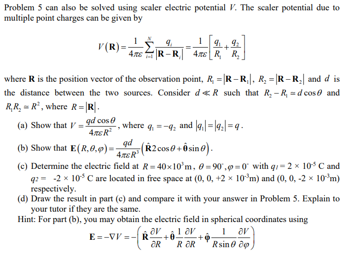 Solved Problem 5 can also be solved using scaler electric | Chegg.com