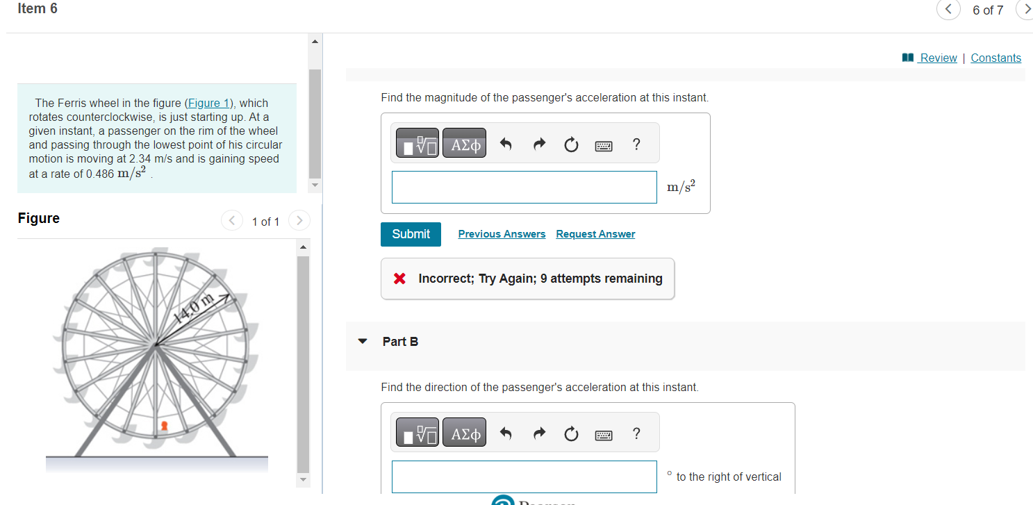 [Solved]: The Ferris wheel in the figure (Figure 1), which