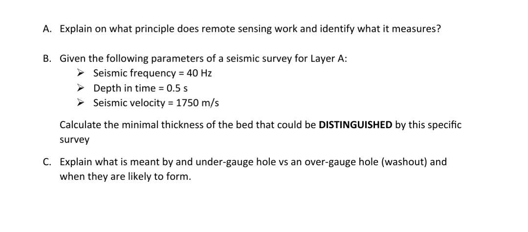 Solved A. Explain on what principle does remote sensing work | Chegg.com