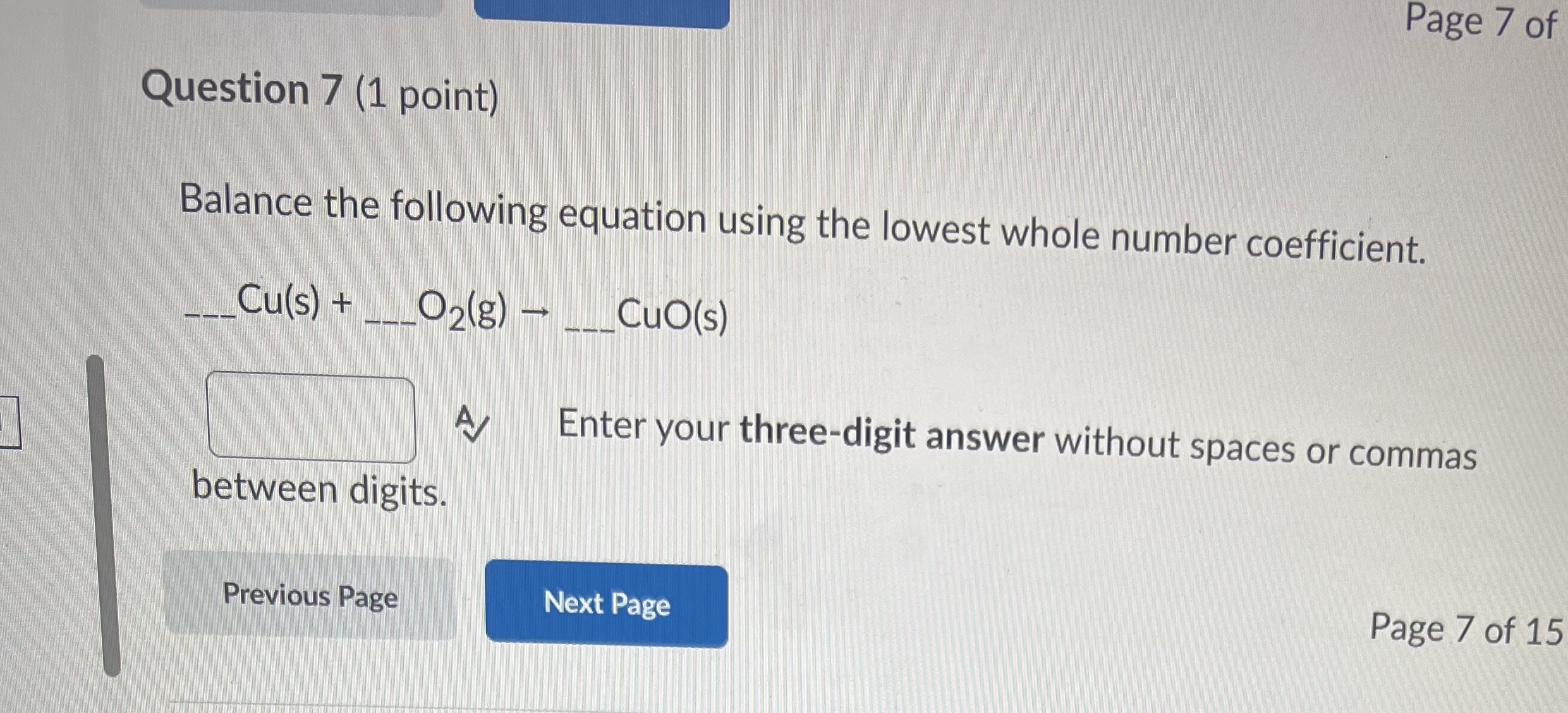 Solved Balance The Following Equation Using The Lowest Whole