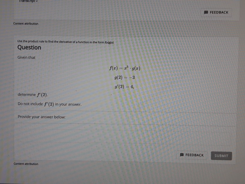 Solved anschpl FEEDBACK Content attribution Use the product | Chegg.com Solved anschpl FEEDBACK Content attribution Use the product | Chegg.com