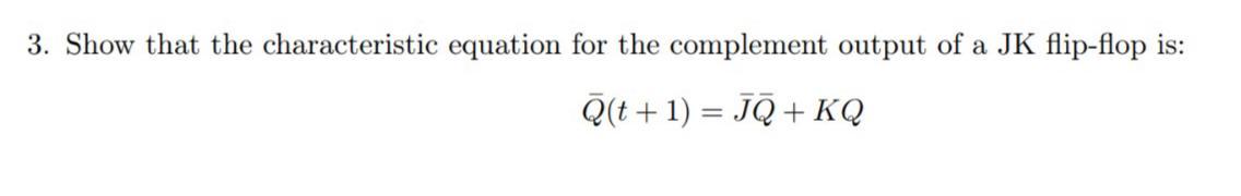 Solved Show that the characteristic equation for the | Chegg.com