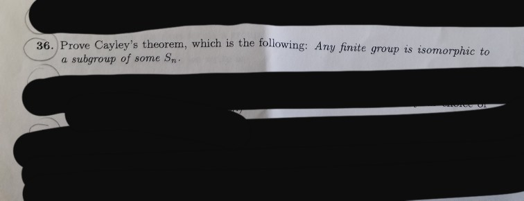 Solved which is the following: Any finite group is | Chegg.com