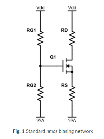 Solved nmos Biasing Design the circuit shown in Fig. 1 | Chegg.com