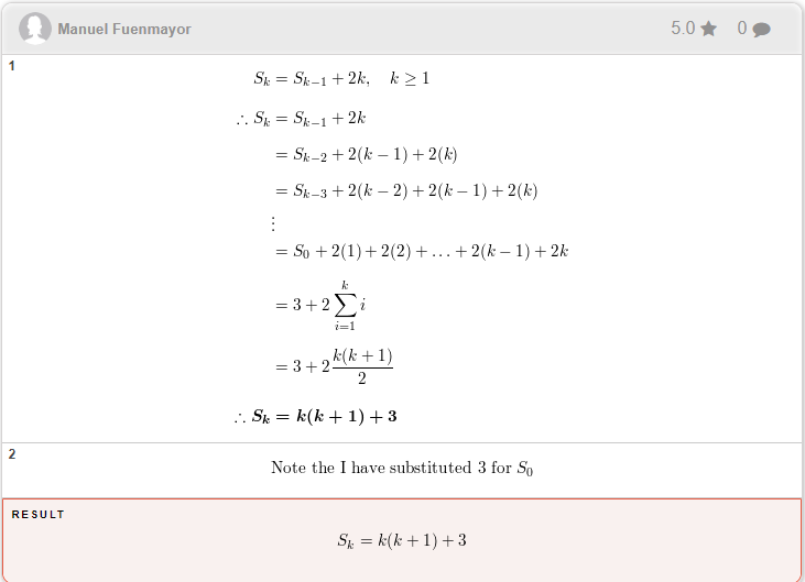 Solved Use iteration to guess an explicit formula for | Chegg.com