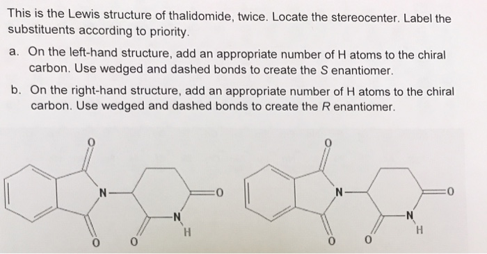 Solved This is the Lewis structure of thalidomide, twice. | Chegg.com