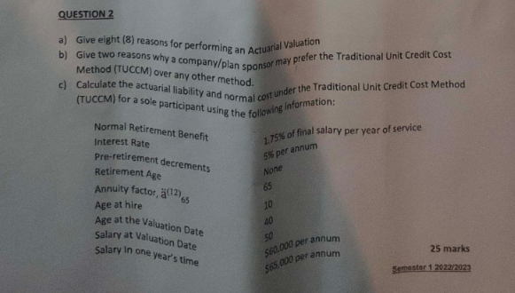 Solved QUESTION 2a) ﻿Give eight (8) ﻿reasons for performing | Chegg.com