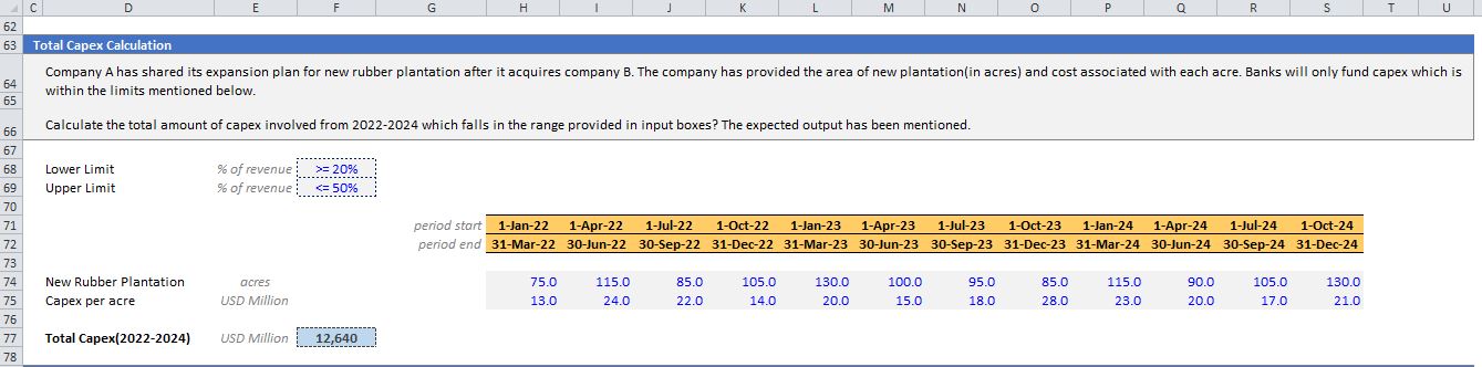 Kindly provide Formulas and solution in Excel Sheet. | Chegg.com