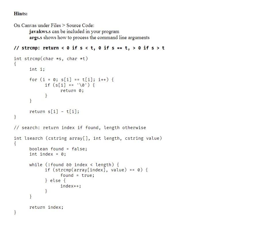 Solved 1. Implement the following procedures: int | Chegg.com
