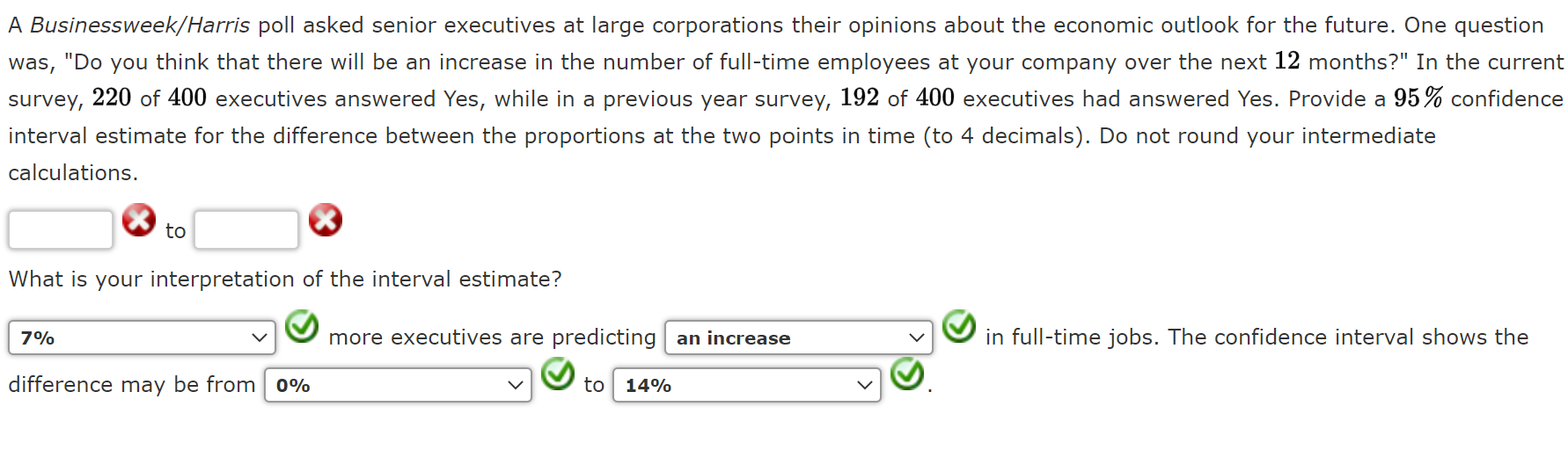 Solved A Businessweek/Harris poll asked senior executives at | Chegg.com