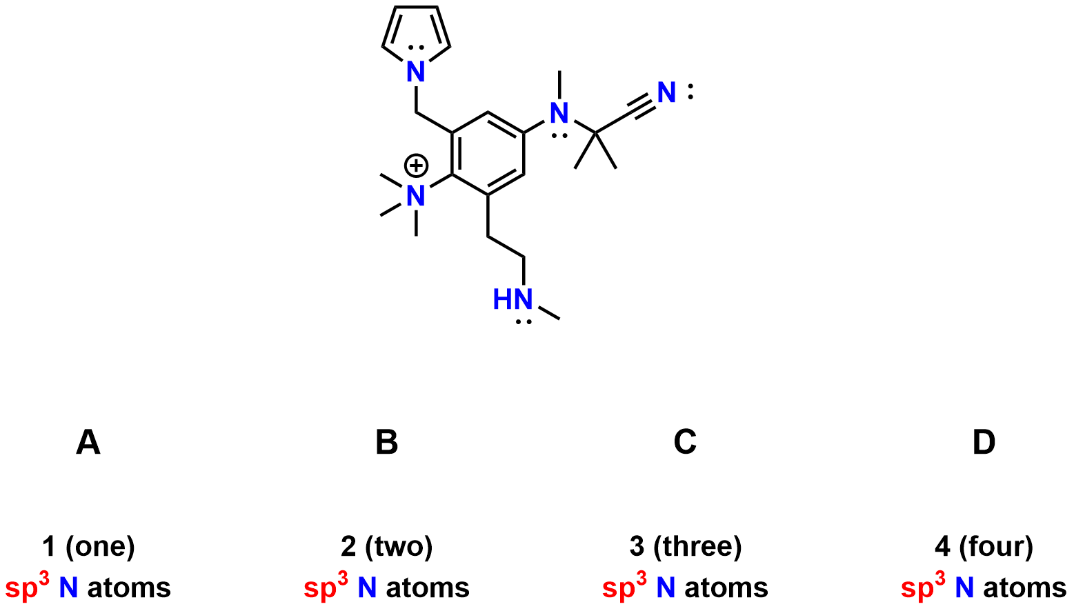 Solved Identify how many N (NITROGEN) atoms have sp3 | Chegg.com