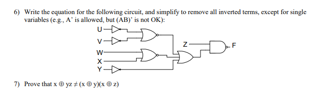 Solved 6) Write the equation for the following circuit, and | Chegg.com