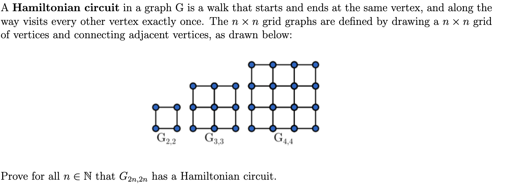 Solved A Hamiltonian circuit in a graph G is a walk that | Chegg.com