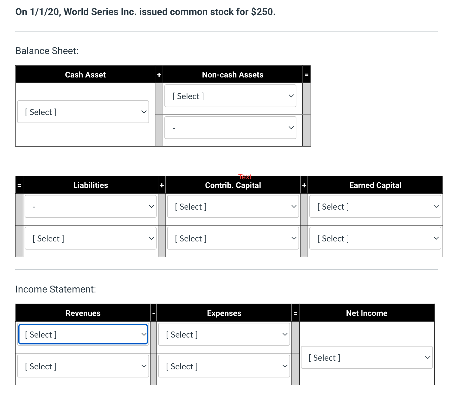 Solved Please fill out all of these boxes: On 1/1/20, World | Chegg.com