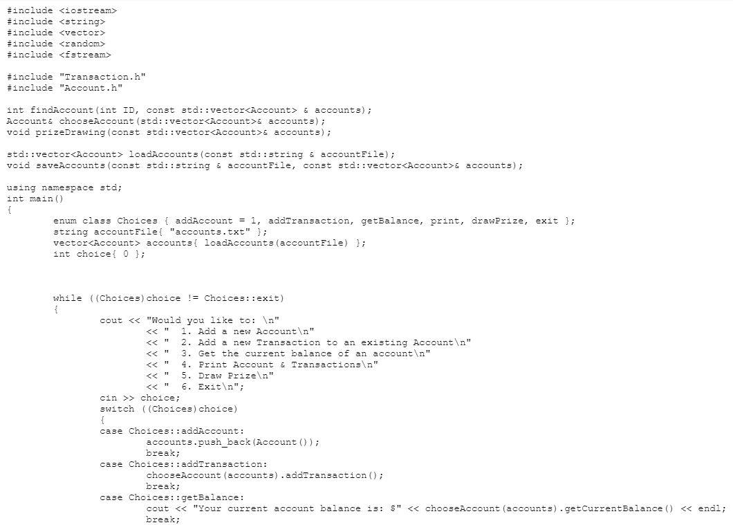 Solved #include #include #include #include #include | Chegg.com