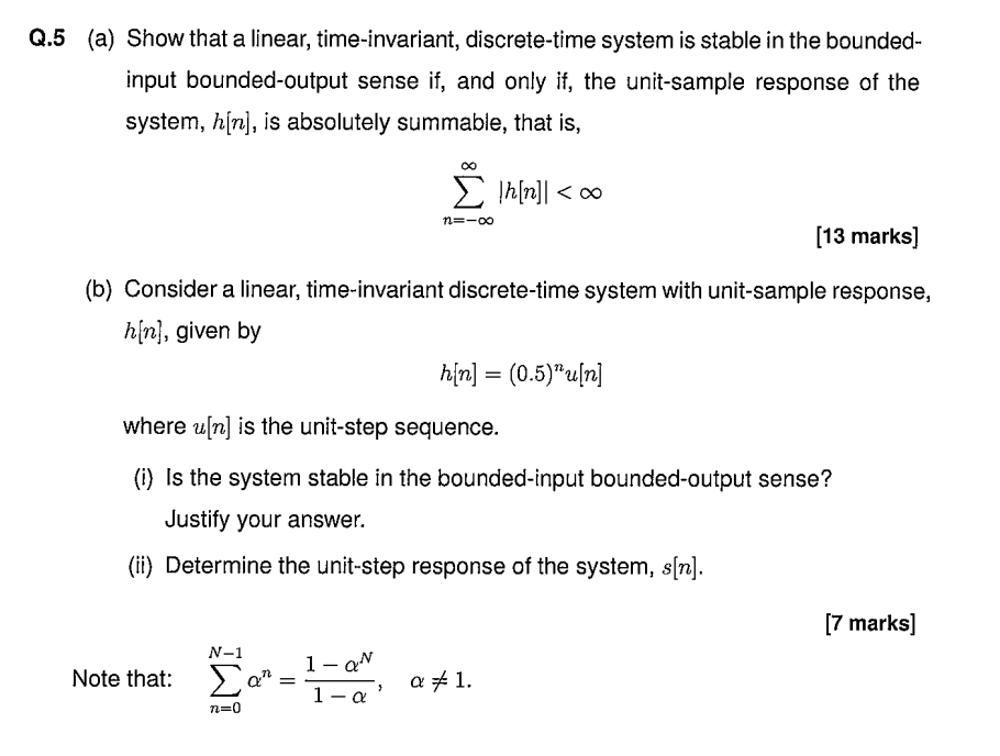 Solved (a) Show that a linear, time-invariant, discrete-time | Chegg.com