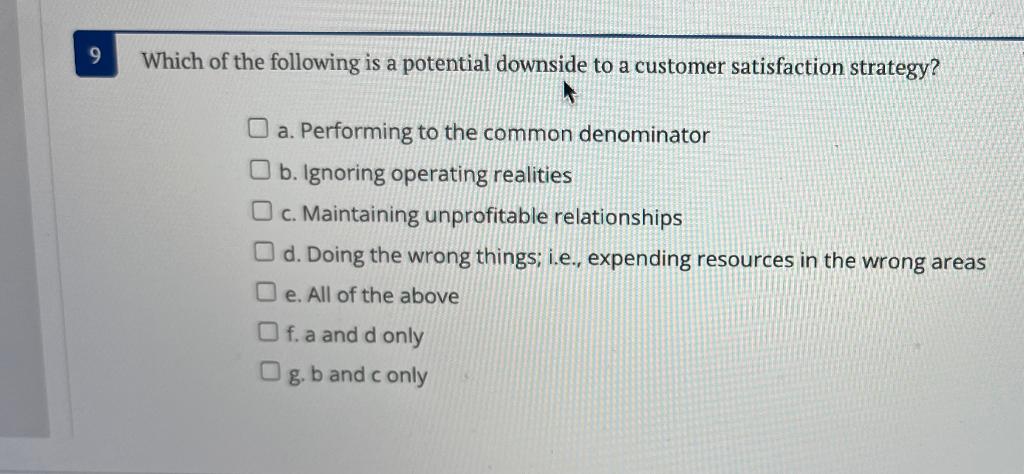 Solved Which of the following is a potential downside to a | Chegg.com