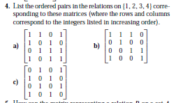 Solved 8. Determine whether the relations represented by the | Chegg.com