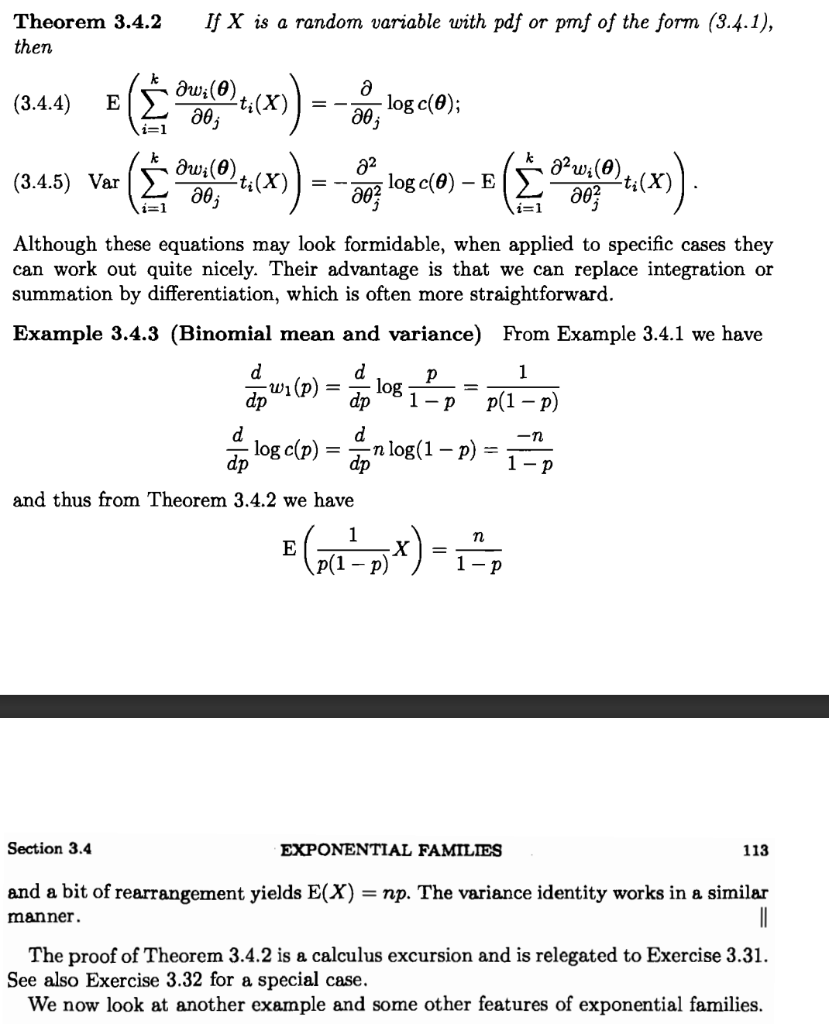 Solved Theorem 3.4.2 then If X is a random variable with pdf | Chegg.com