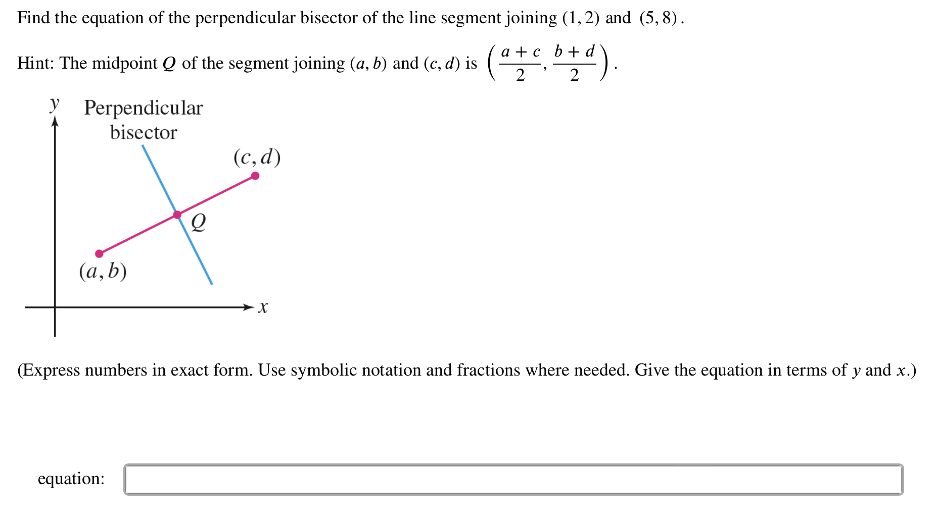 Two Non Perpendicular Bisecting Line Segments In Real Life
