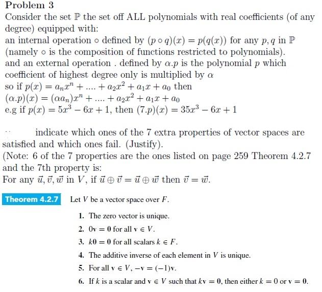 Solved Problem 3 Consider the set P the set off ALL | Chegg.com