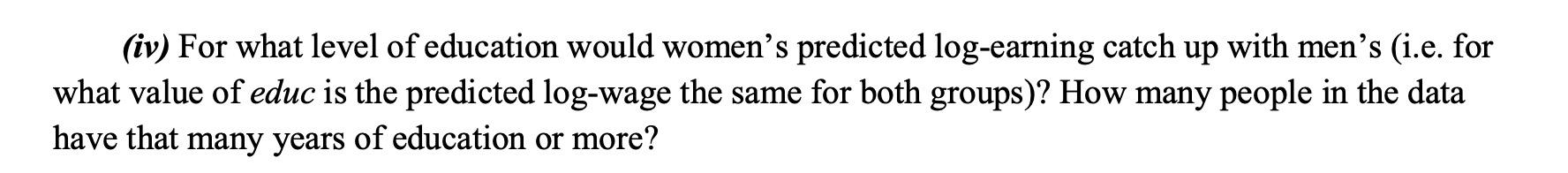 Problems 1 in this problem set use STATA file | Chegg.com